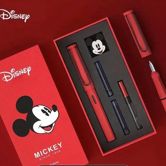 Disney | Office | Disney Red Mickey Mouse Pen Set | Poshmark